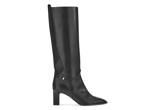 FERRAGAMO Torris Knee-length Heeled Boots - Black