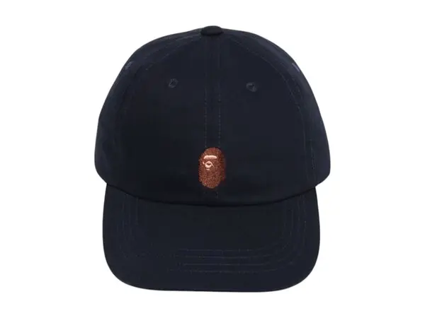 A BATHING APE Ape Head Cap - Navy Blue