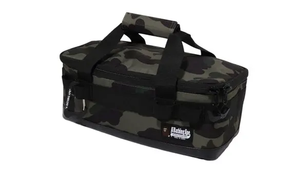 A BATHING APE Camo Gear Container S Bag - Green