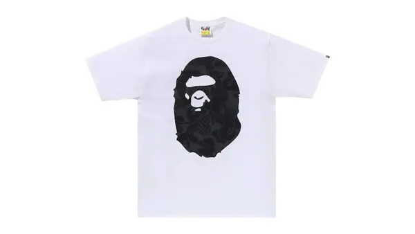 A BATHING APE Asia Camo Big Ape Head Tee Shirt - White