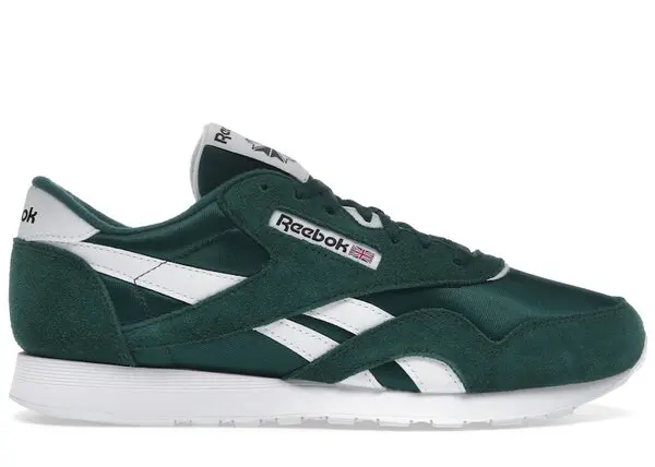 REEBOK Classic Nylon Sneakers - Collegiate Green/white