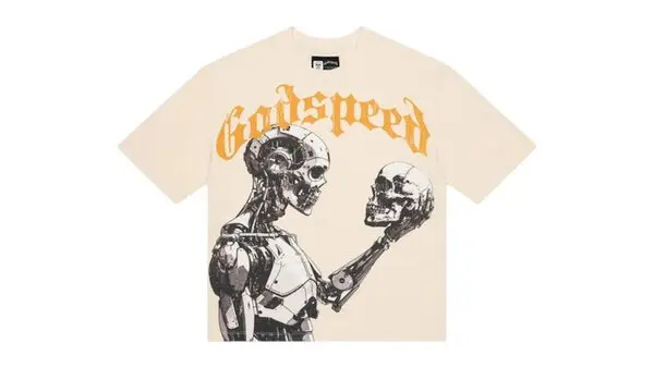 GODSPEED Mankind Vs Ai Iii T-shirt - Bone/yellow