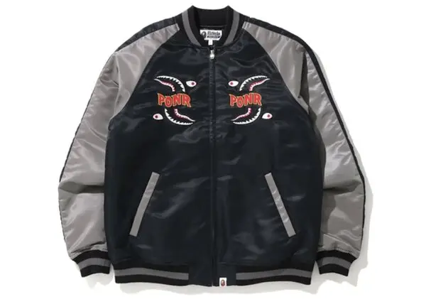 A BATHING APE Shark Souvenir Jacket