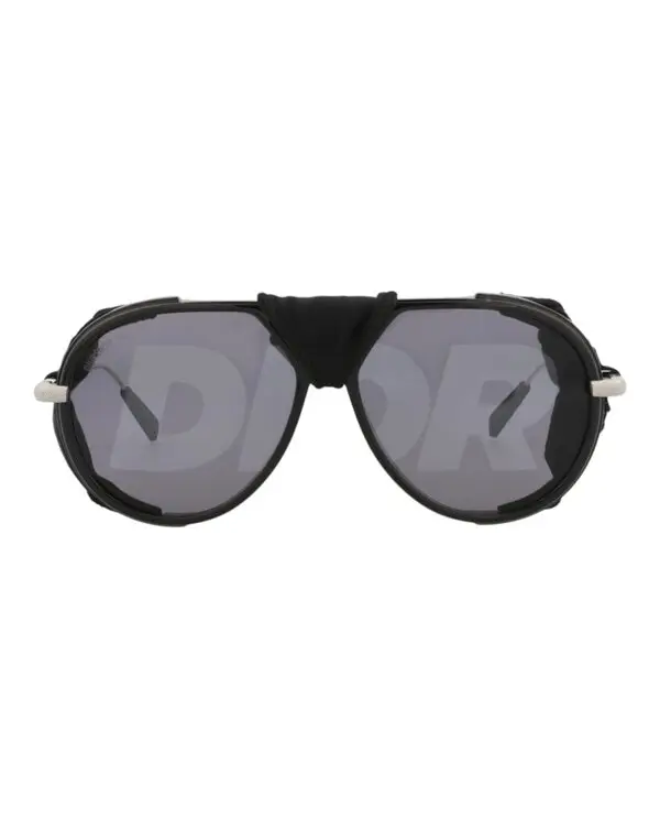 Dior Acetate Aviator Frame Sunglasses - Black Black Smoke (dm40092i/57/01c)