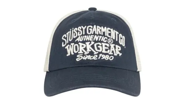 StÜssy Low Profile Workgear Strapback - Navy Blue