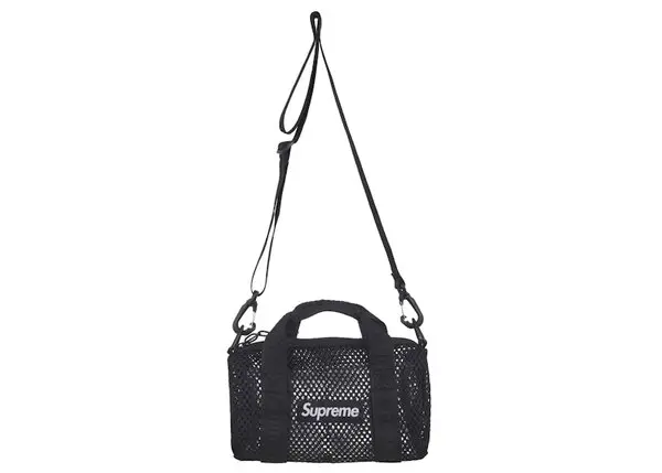 Supreme Mesh Mini Duffle Bag Ss25 - Black