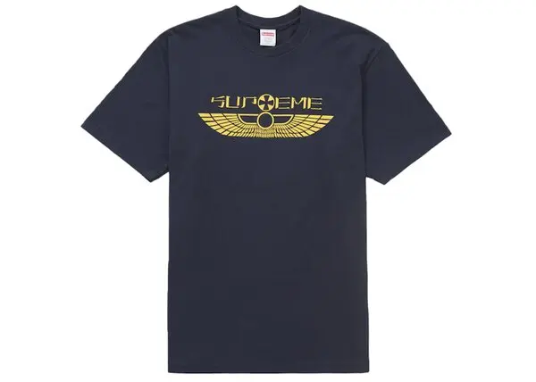 Supreme Wings Tee Shirt - Navy Blue