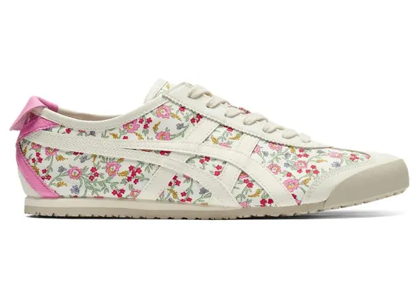 Onitsuka Tiger Mexico 66 Floral Sneakers - Cream