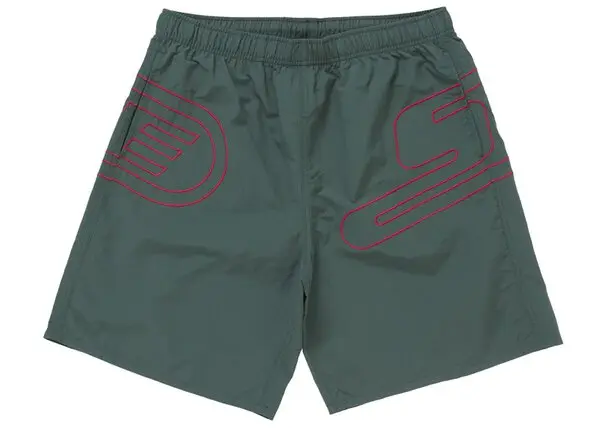 Supreme Big Logo Nylon Short - Green