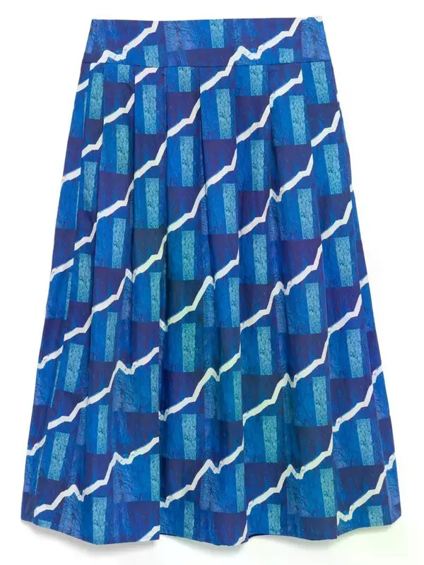 AGNÈS B. Graphic-print Skirt - Blue