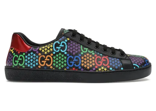 Gucci Ace Gg Supreme Low-top Sneakers - Black