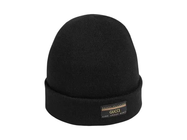 Gucci Logo Patch Beanie