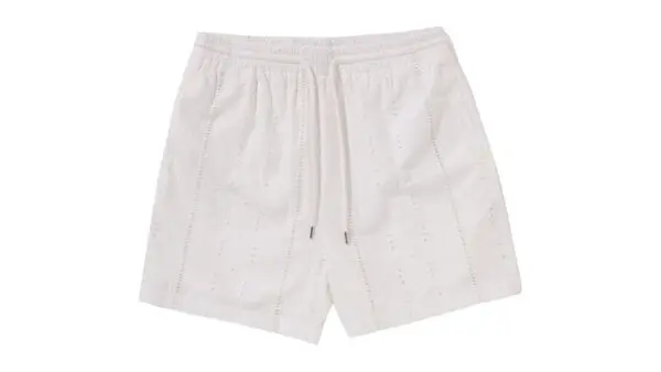 A BATHING APE Embroidered Relaxed Fit Shorts - Ivory