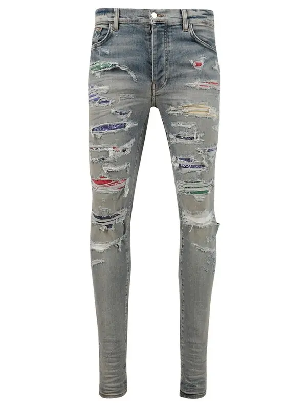 Amiri Rainbow Patch Denim Jeans