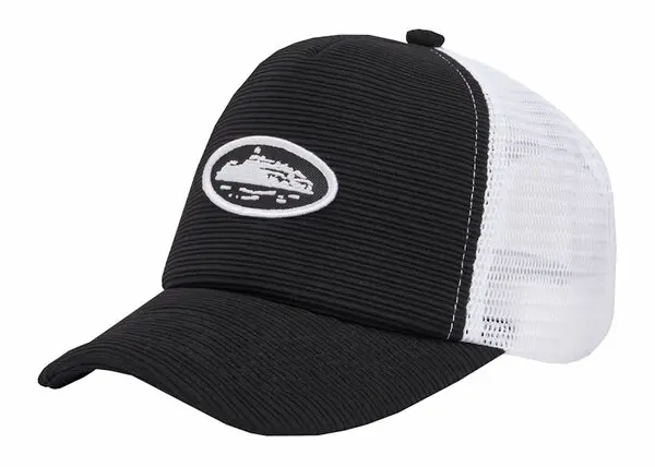 CORTEIZ Short Peak Trucker Cap - Black