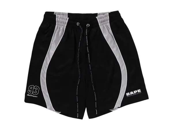 A BATHING APE Solid Camo Jacquard Logo Relaxed Fit Sweatshorts