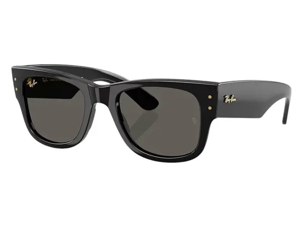 Ray-ban X A$ap Rocky Mega Wayfarer Sunglasses - Black Dark Grey (rb0840s 6826j5 51/21)