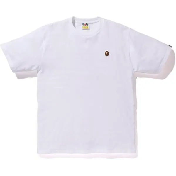 A BATHING APE Silicon Ape Head One Point Tee Shirt - White