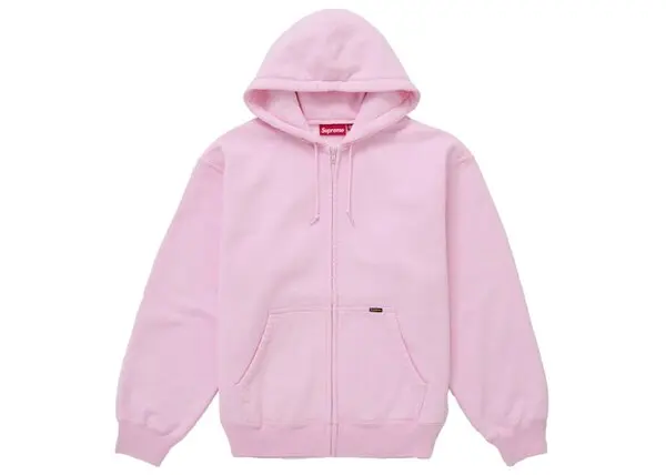 Supreme Work Zip Up Hooded Sweatshirt - Pink