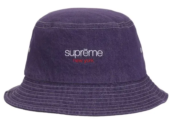 Supreme Denim Crusher Hat - Purple