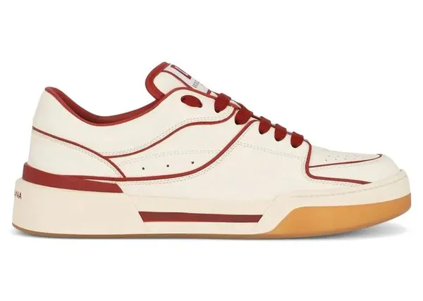 Dolce & Gabbana Low Top Sneakers - Ivory/red