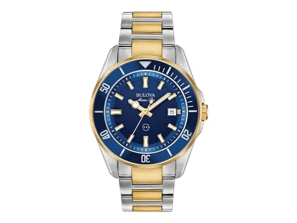 Bulova Marine Star Two Tone Watch - Stainless Steel