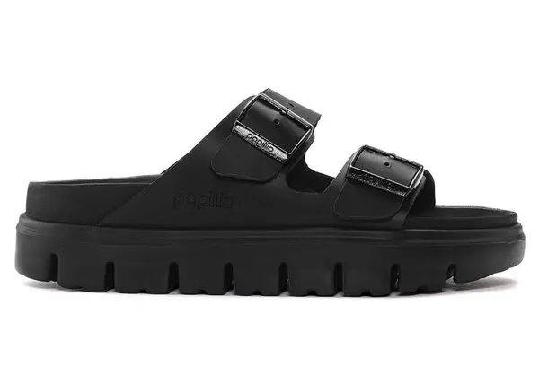 BIRKENSTOCK Arizona Chunky Leather Sandals - Black