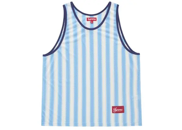 Supreme Stripe Mesh Tank Top