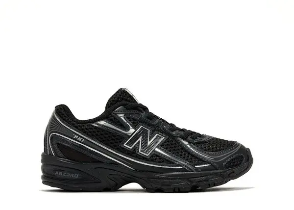 NEW BALANCE 740 Bungee Lace - Black/grey/silver