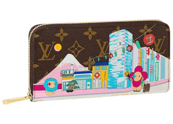 LOUIS VUITTON Zippy Wallet Mount Fuji Vivienne Holiday - Monogram Canvas/blue