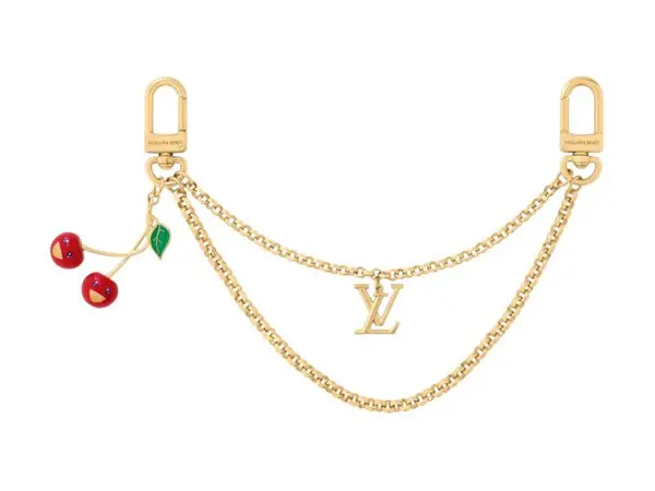 LOUIS VUITTON X Takashi Murakami Cherry Bag Chain - Gold/tone Metal