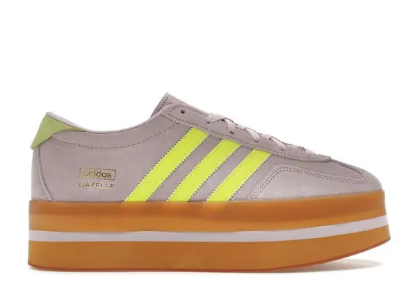 Adidas Gazelle Stack Sneakers - Ice Lavender/solar Yellow/gum