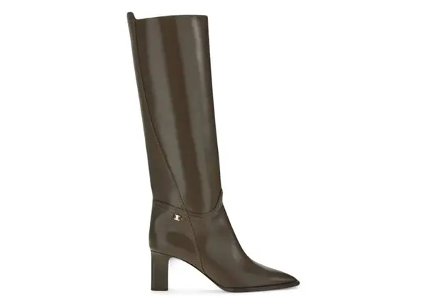 FERRAGAMO Torris Heeled Knee-length Boots - Brown