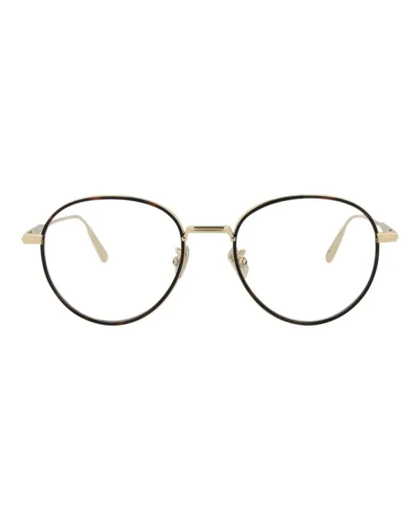 Dior Round-frame Metal Optical Frames - Gold Gold Transparent (dm50044u/51/010)