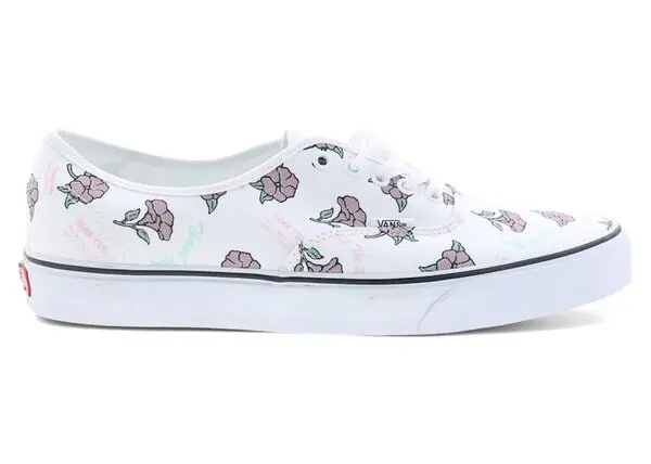 VANS Authentic Floral Print Sneakers - True White