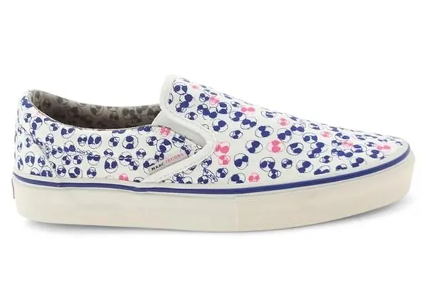 VANS Classic Slip-on Lx Marc Jacobsin Sneakers - White/surf The Web