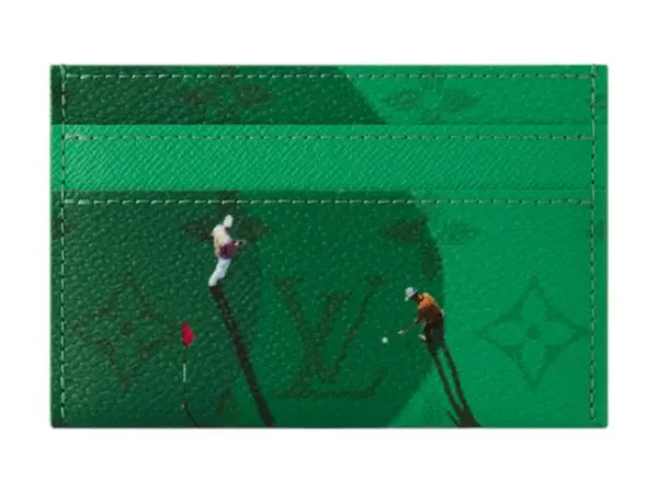 LOUIS VUITTON Golf Double Card Casein - Golf Green