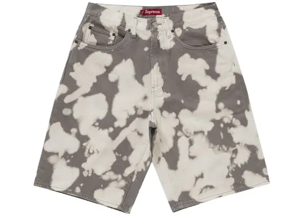 Supreme Baggy Denim Short Ss25 - Bleached