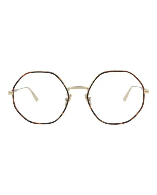 Dior Round Frame Optical Frames - Gold Gold Transparent (cd50019u/55/030)
