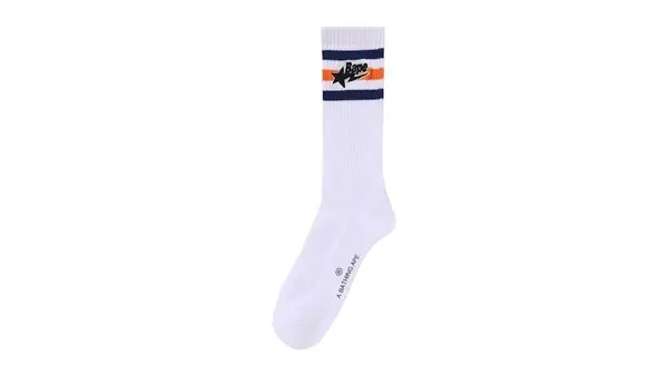 A BATHING APE Sta Socks - White