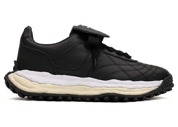 Mihara Yasuhiro Scott Og Sole Leather Low Top Sneakers - Black