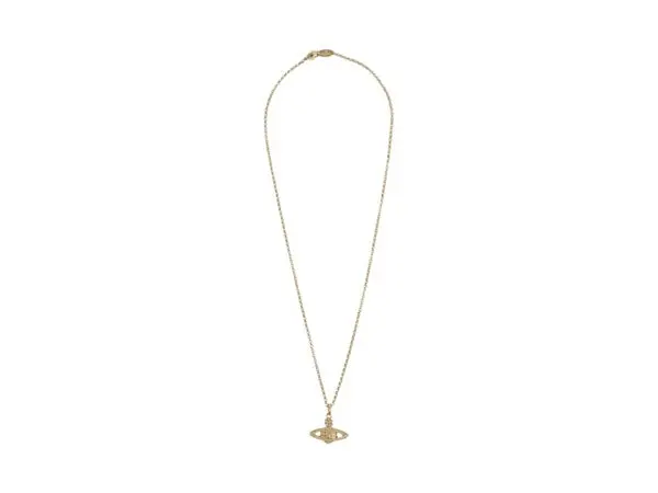 VIVIENNE WESTWOOD Bas Relief Orb Mini Goldtone Necklace - Gold Light Colo Tpaz