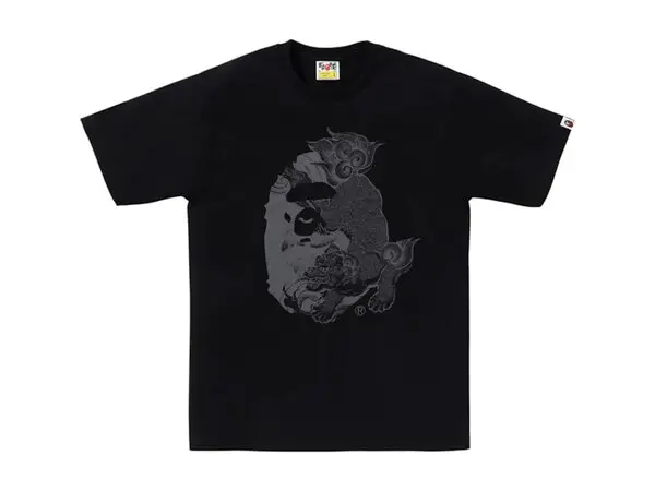 A BATHING APE Japanese Tattoo Big Ape Head Tee Shirt