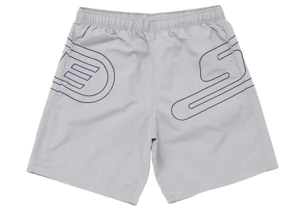 Supreme Big Logo Nylon Short - Grey