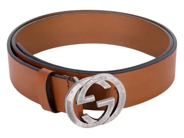 Gucci Interlocking G Buckle Belt - Brown