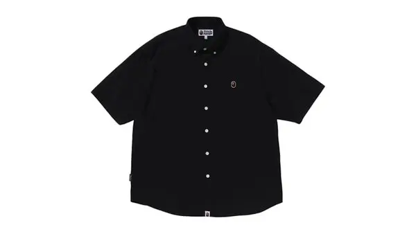 A BATHING APE One Point Oxford Short Sleeve Shirt