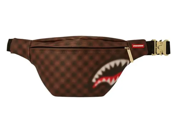 SPRAYGROUND Sharks In Paris Blur Savvy Crossbody - Black Brown