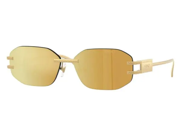 Versace Geometric Sunglasses - Gold (ve2274 10027p)