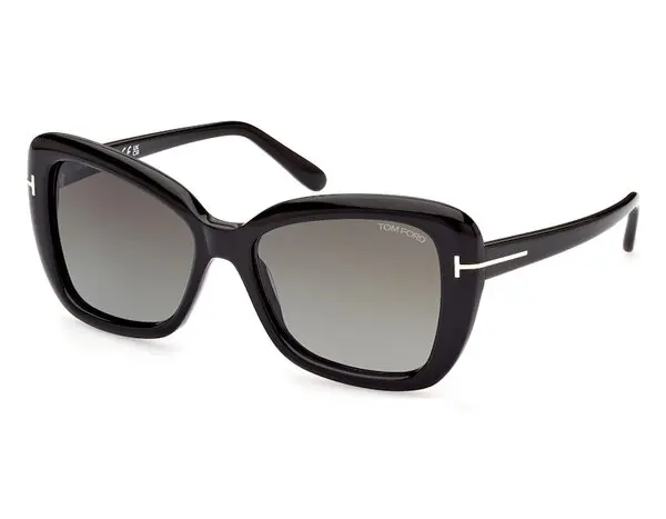 TOM FORD Maeve Butterfly Sunglasses - Black/smoke (ft1008/01b)