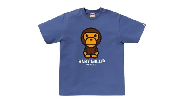 A BATHING APE Baby Milo Tee Shirt - Navy Blue